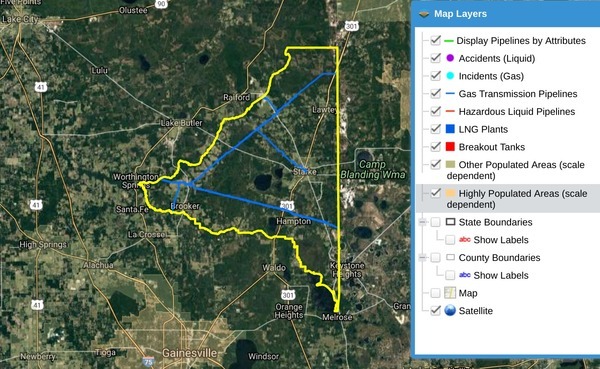 FGT natural gas pipeline through HPS II site | WWALS Watershed ...