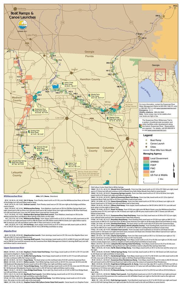 Suwannee River Water Trail (SRWT) | WWALS Watershed Coalition (WWALS ...