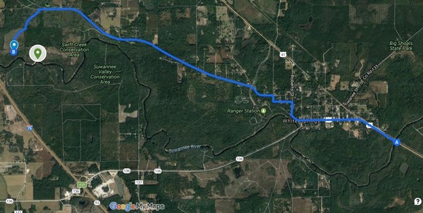 White Springs to Blue SInk Swift Creek Launch, Suwannee River, 2017-05 ...