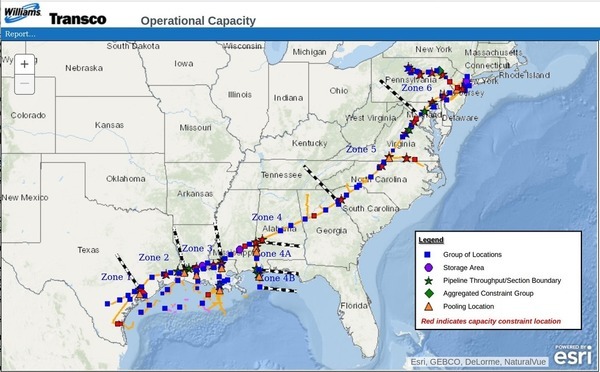 Transco Zone Map