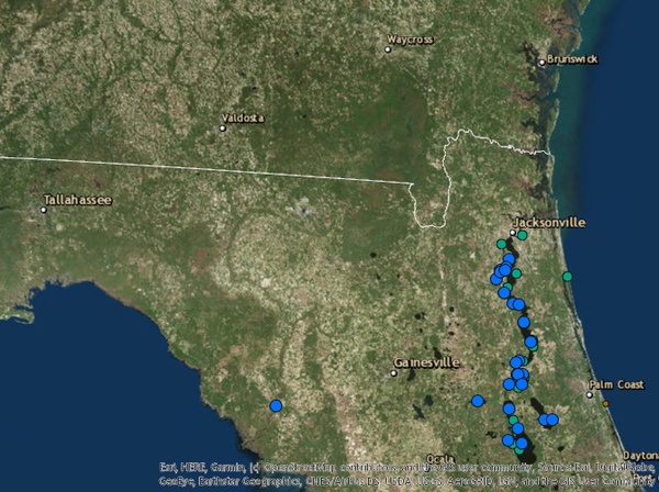 Florida Algal Bloom Maps 2019-06-01 | WWALS Watershed Coalition (WWALS ...